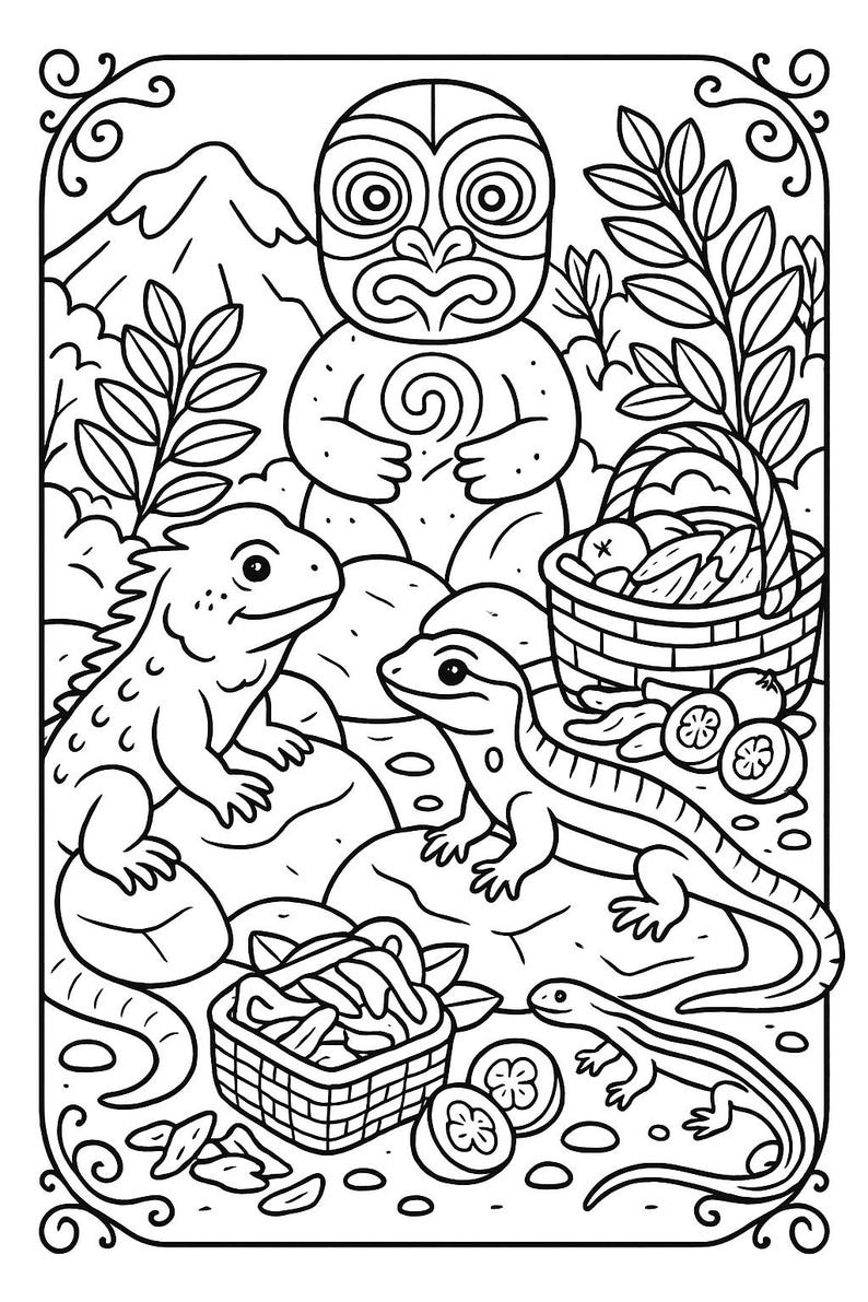 New Zealand Coloring Pages for Kids – Little Scribblers (digital ...