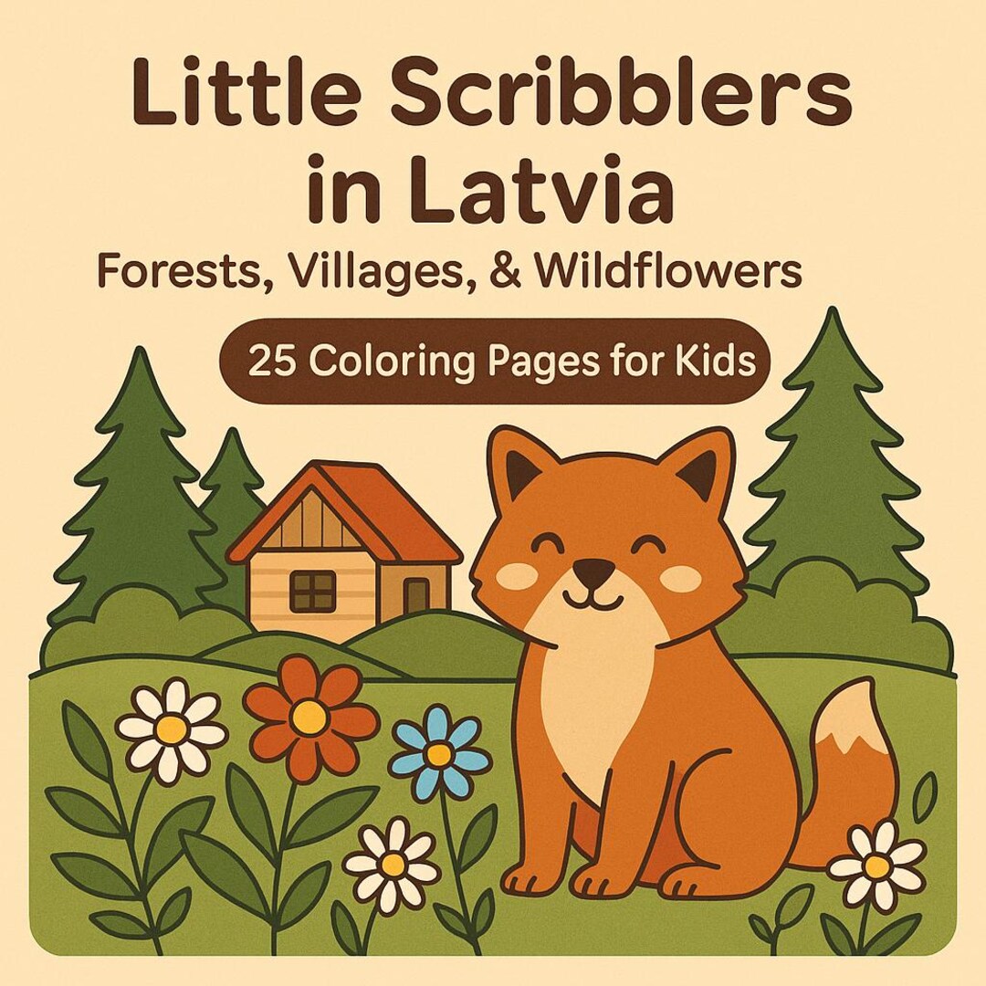 Latvia Coloring Pages for Kids | Castles, Forests (digital PDF) - Etsy