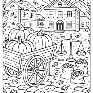 Halloween Coloring Pages: Twilight Feasts, Vintage Foods (PDF Download ...