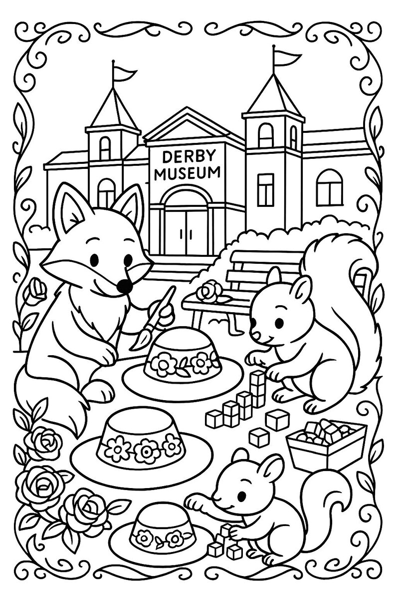 Kentucky Coloring Pages for Kids – Bluegrass & Barnyard (digital ...