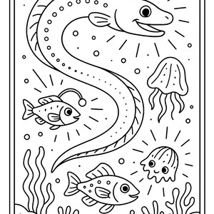 Ocean Friends Coloring Pages: 25 Sea Animal Printables (digital ...