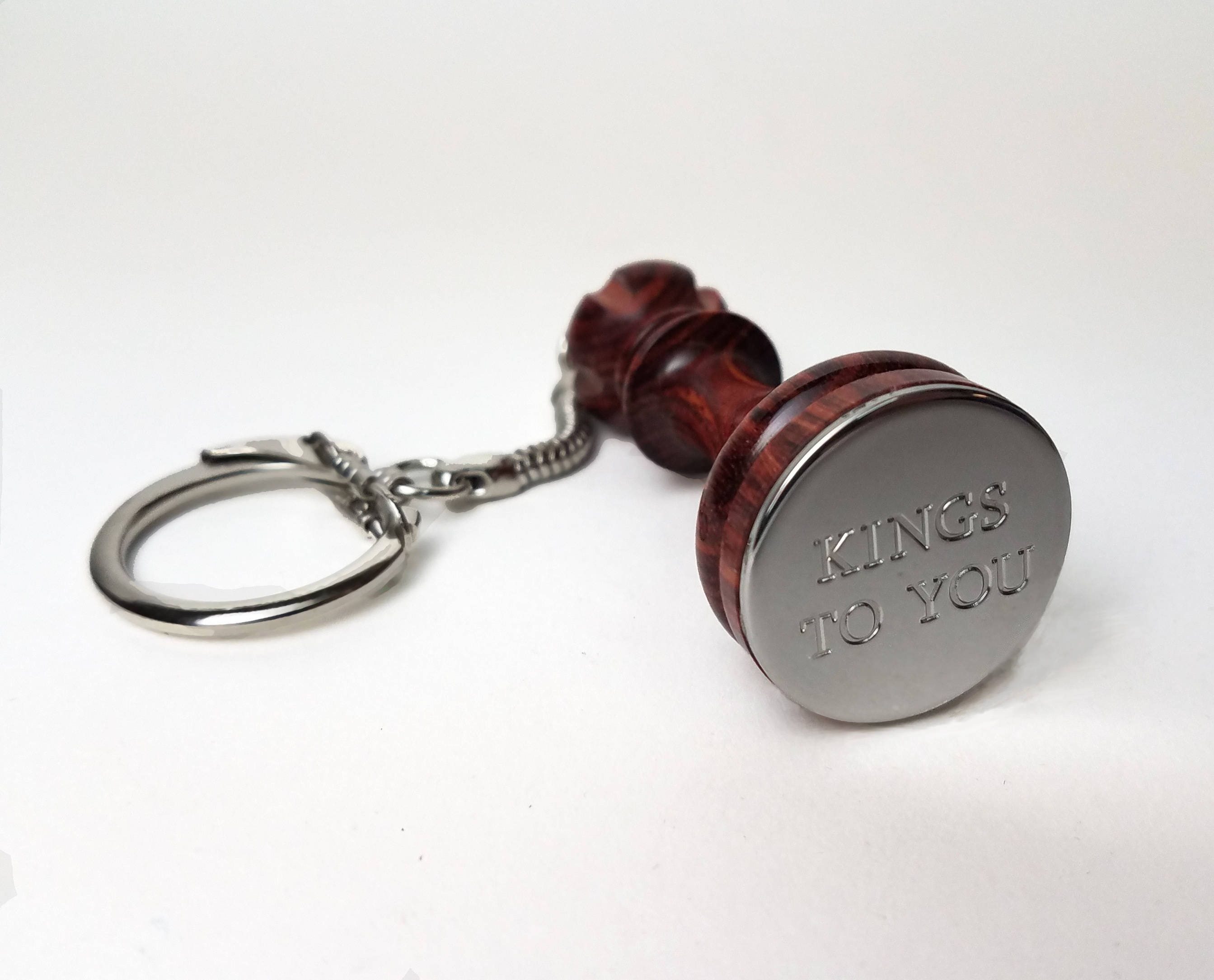 Engraved kings TO You King Chess Piece Keychain - Etsy