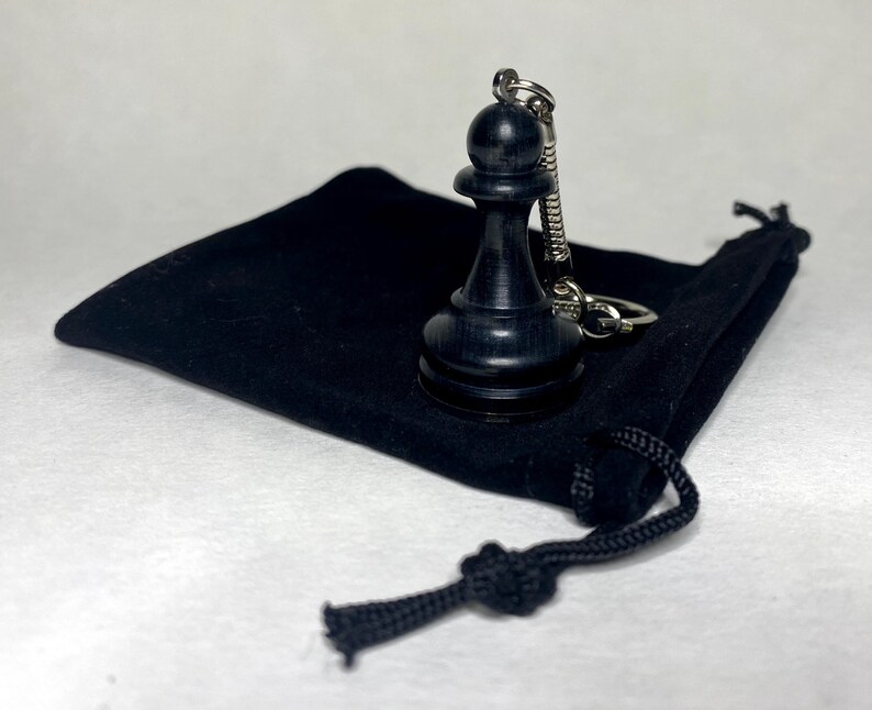 Custom Engraved Pawn Chess Piece Keychain - Etsy