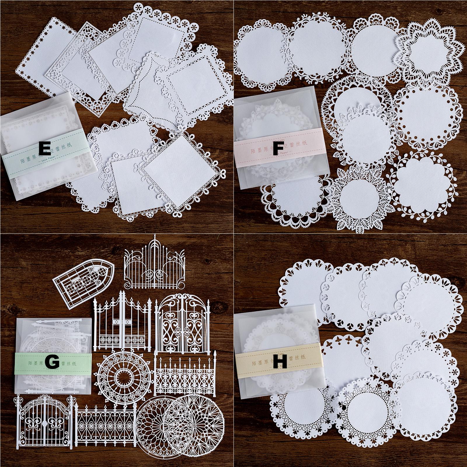 Alice's Tea Party Hollow Lace Paper Set | Lace Ephemera, Junk Journal ...