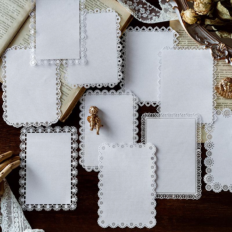 Alice's Tea Party Hollow Lace Paper Set | Lace Ephemera, Junk Journal ...