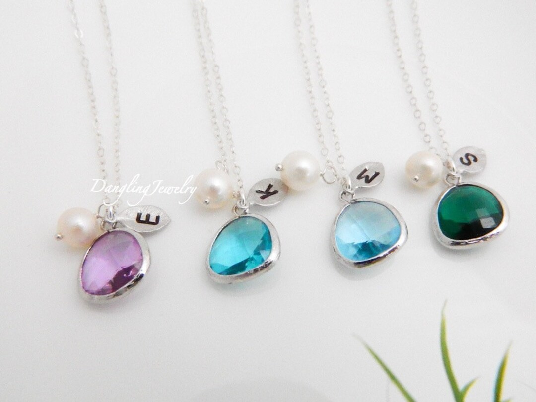 Bridal Party Gifts, Wedding Jewelry, Bridesmaid Jewelry, SET of FOUR ...