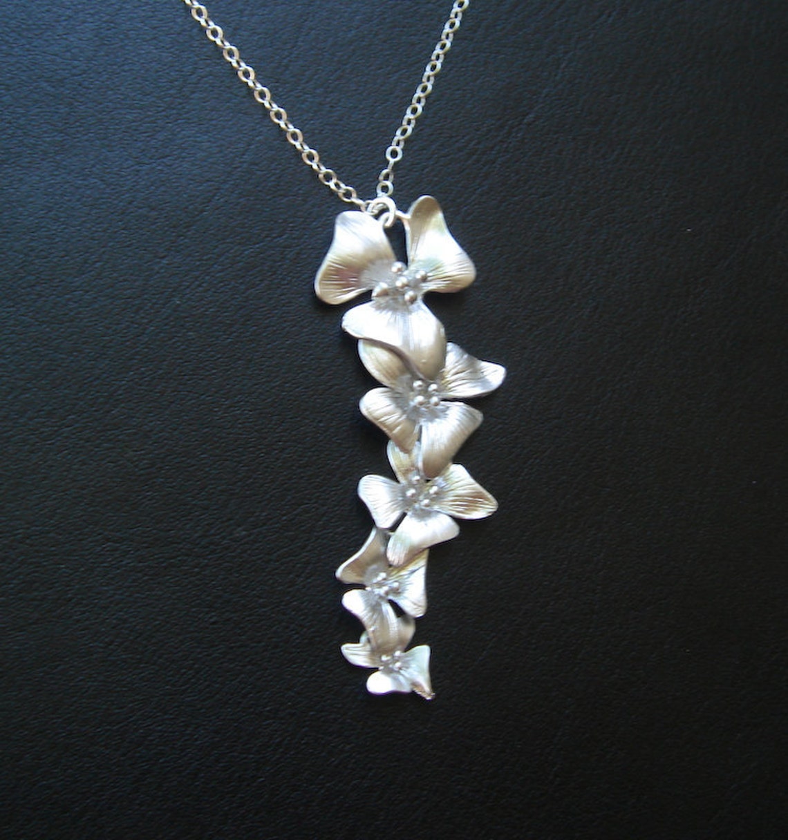 Cascade Orchid Necklace Mother Necklace Bridesmaid Necklace | Etsy