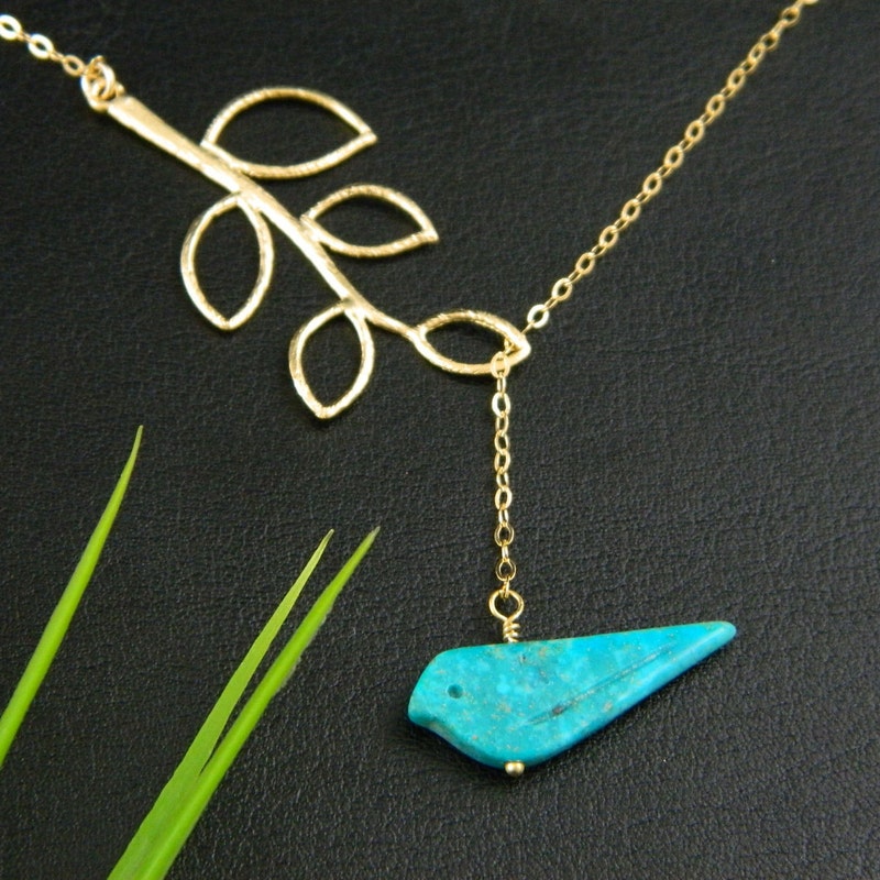Blue Bird Necklace - Etsy