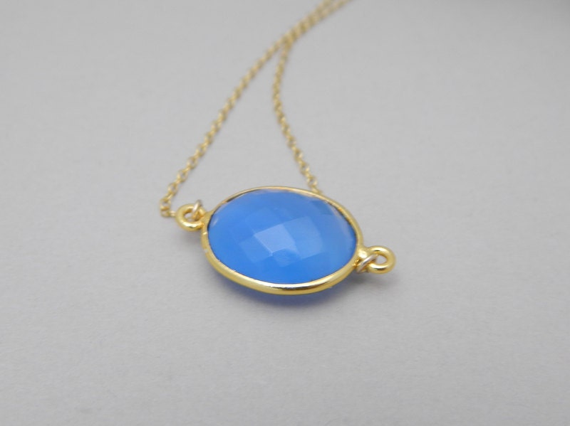 Gemstone Necklace Gold Pendant Necklace Gold Filled Etsy