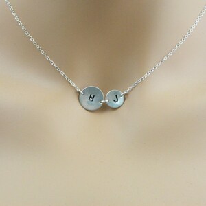Personalized Letter Necklace, Initial Necklace, Flower Girls Necklace ...