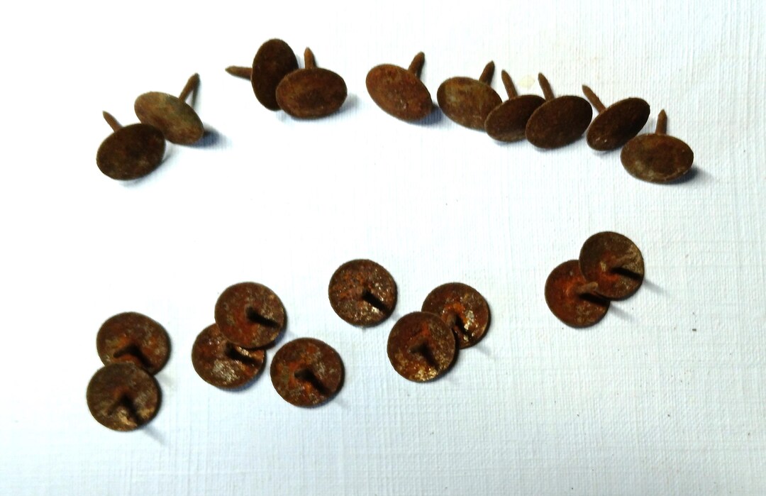 Rusty /rusted Metal Thumbtacks / Tacks - Set of Twenty (20) - Etsy