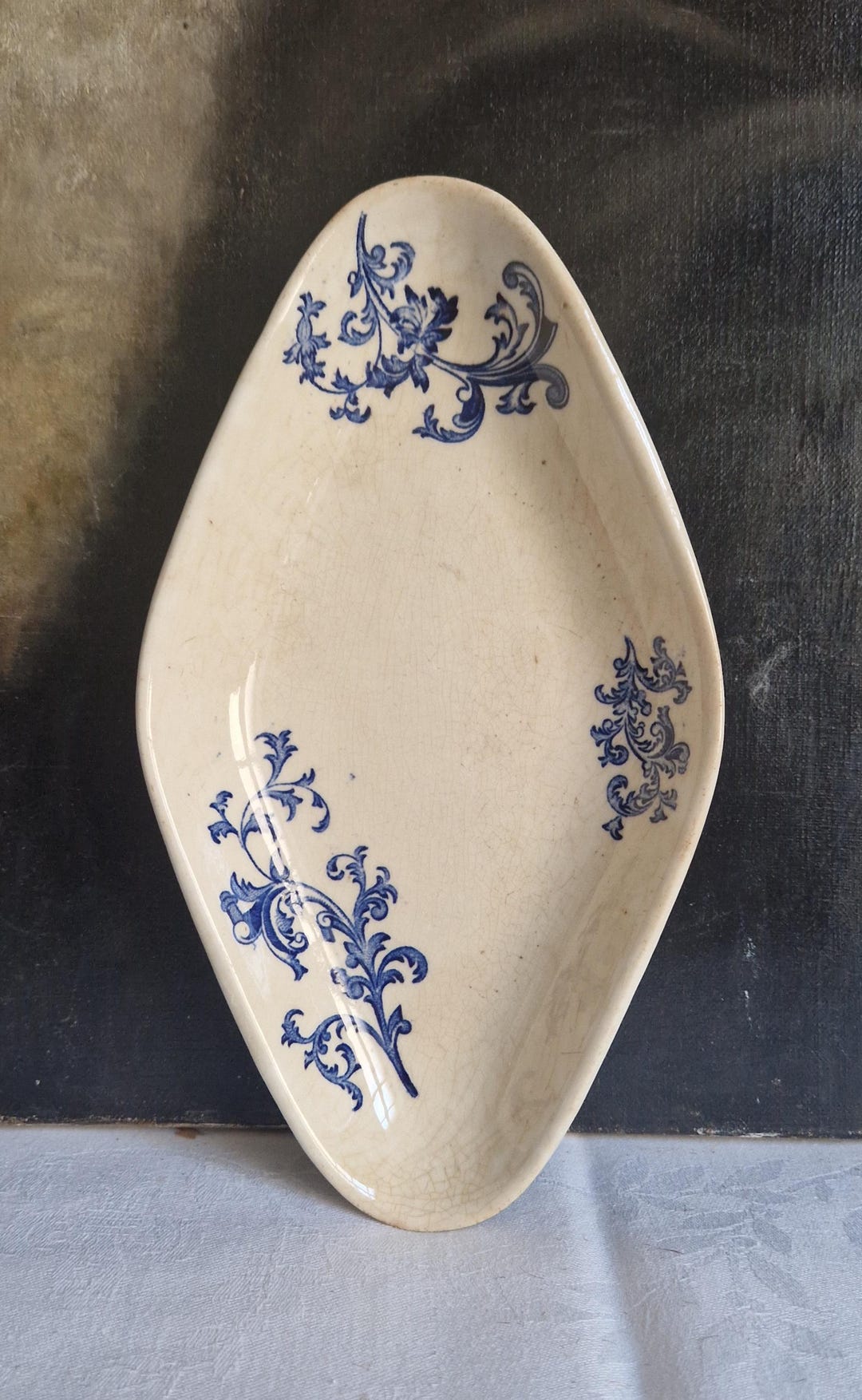 Antique Ravier Terre De Fer Floral Motif French Vintage Decor - Etsy