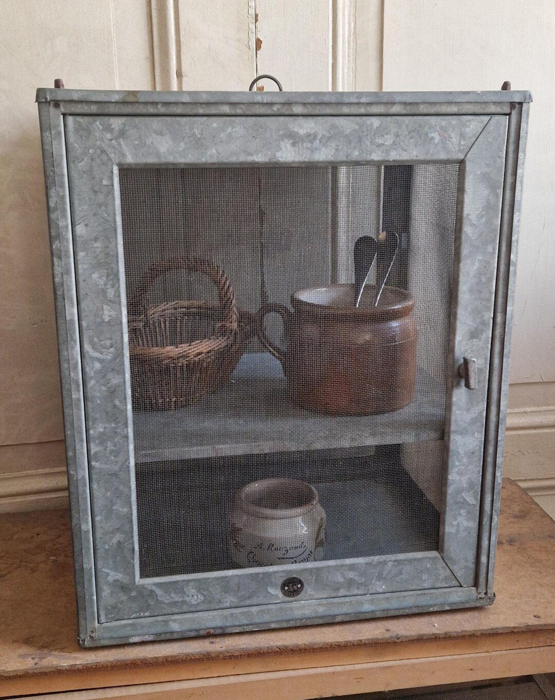 Antique Pantry, Fly Screen, Wire Cabinet, Zinc, French Vintage Decor - Etsy