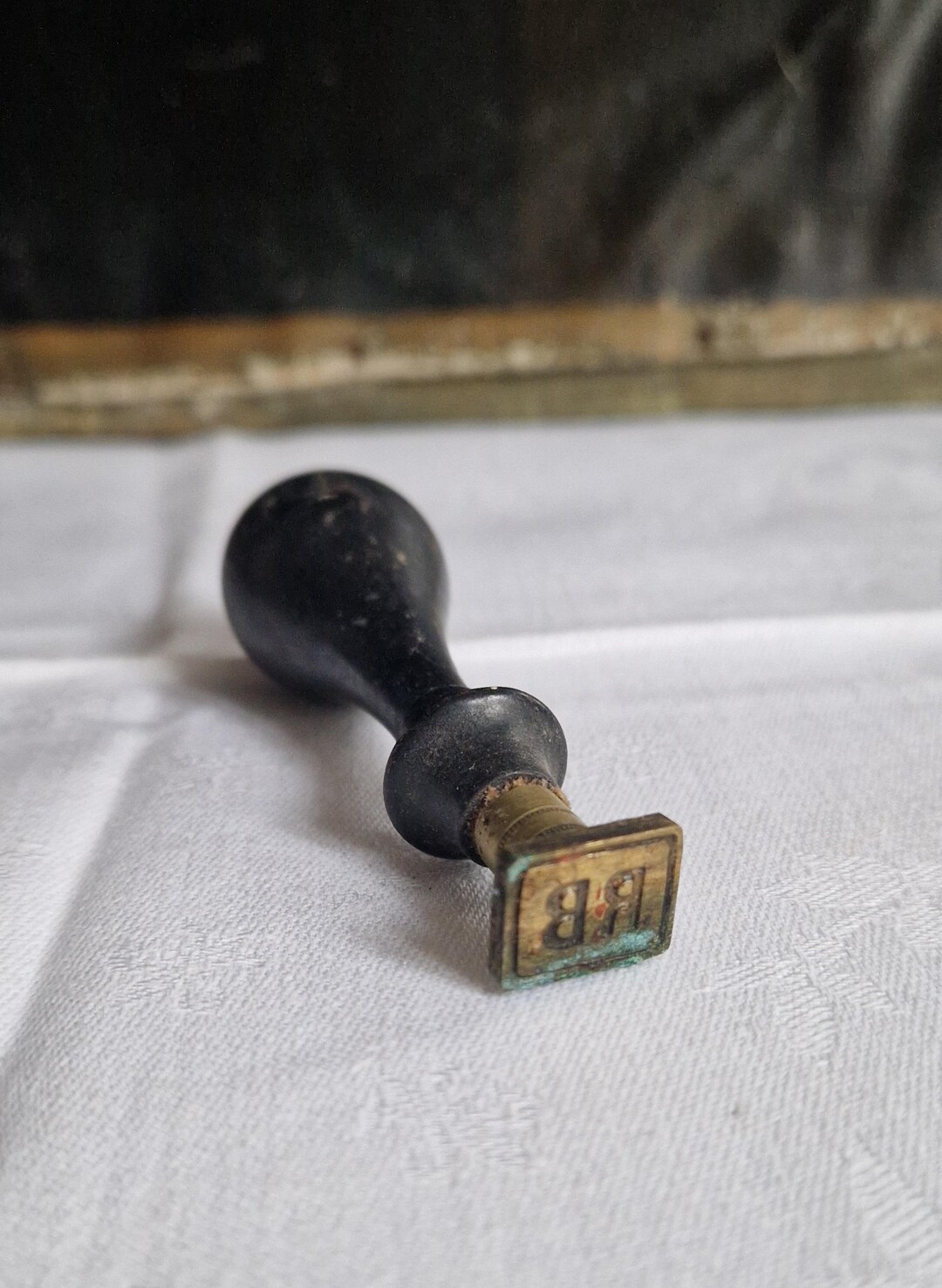 Antique Stamp, Signet Ring, Wax Seal Stamp RB, French Vintage Decor - Etsy