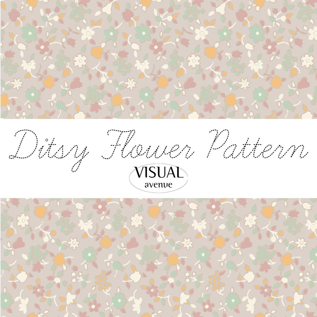 Ditsy Flower A3 Size Patterns, Wallpaper Fabric Graphic, Phone Case ...