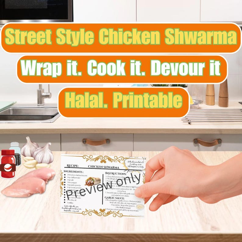 3 Halal Recipe Cards Bundle | UK Muslim Mum Friendly | Nando’s Burger ...