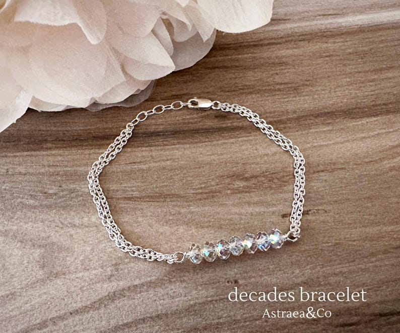Decades 50th Birthday Bracelet for 20th 30th 40th 60th 70th 80th 90th ...