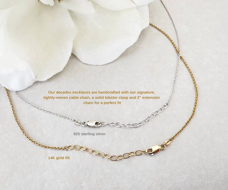 Designer DECADES NECKLACE With Brilliant Crystal Rings for 40th 50th ...