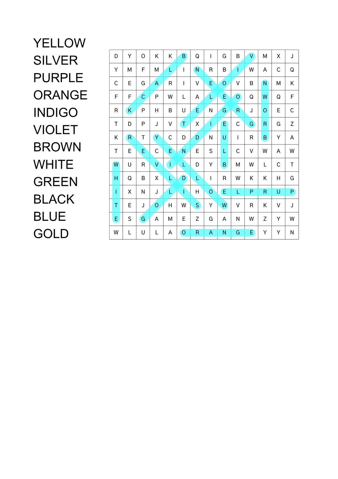 Kids Word Search Puzzle, Animals, Colors, Countries (instant Download ...