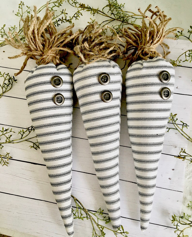 Fabric Carrots Farmhouse Easter Easter Decor Carrot Bowl - Etsy