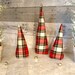 Christmas Trees, Set of 3, Fabric Trees, Mantle Decor, Holiday ...