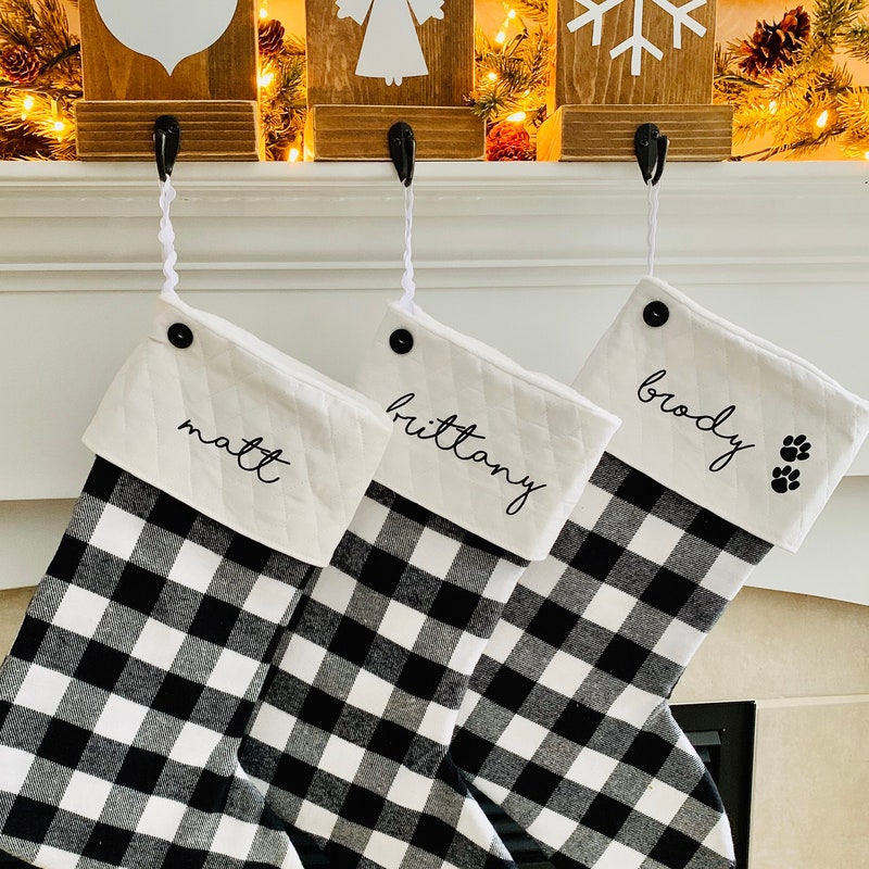 Plaid Stocking - Etsy