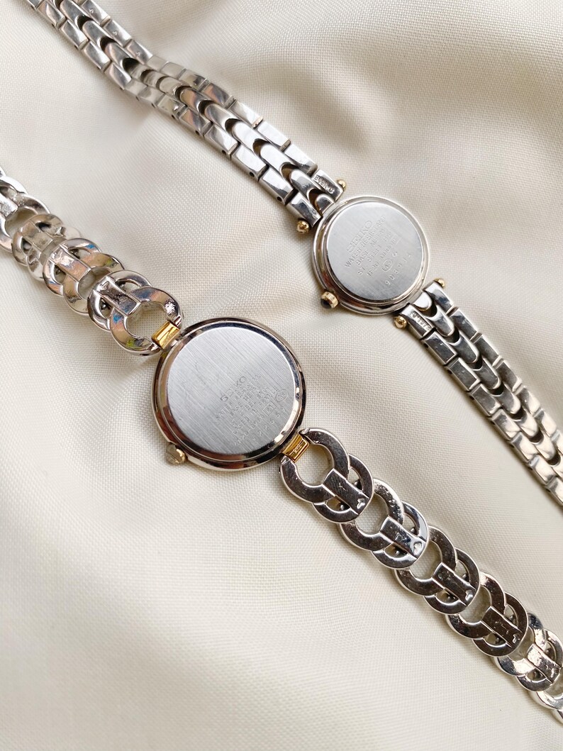Vintage Seiko Ladies Watches ; Lucent and Excelline Two-tone Gold ...