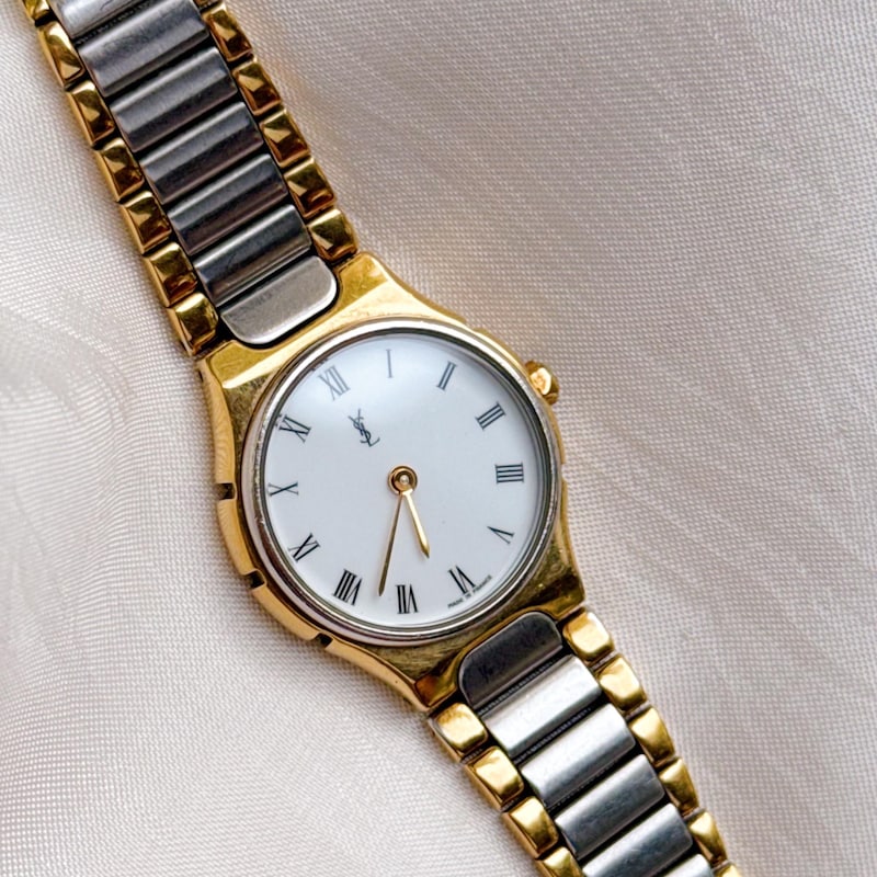 Ysl Two Tone Watch - Etsy
