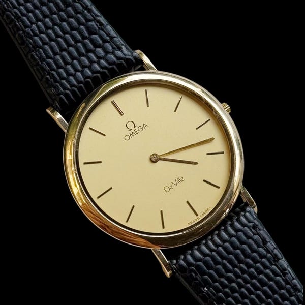 Omega Gold 18k Watch - Etsy