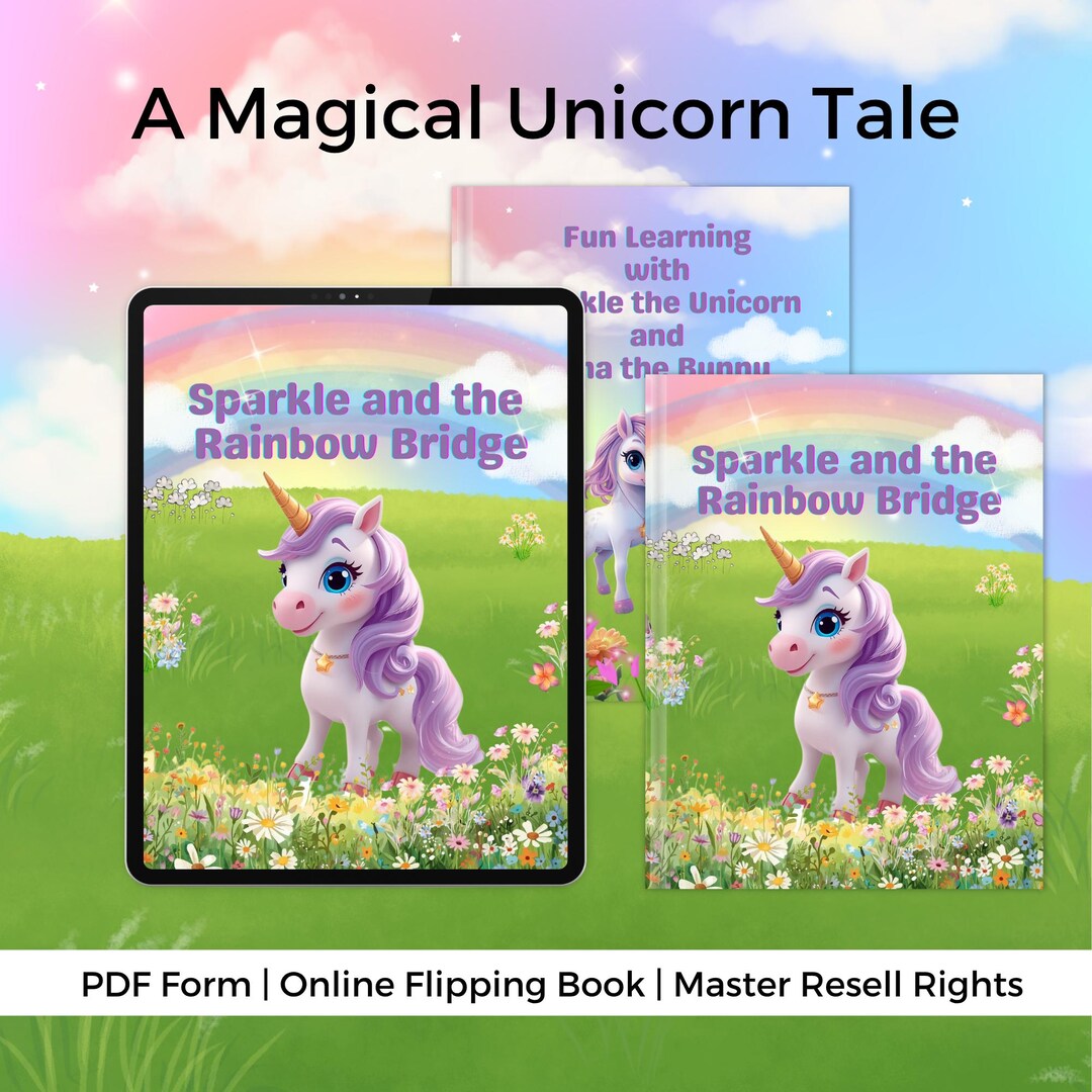 Sparkle the Unicorn Storybook, Friendship and Courage (PDF File) - Etsy