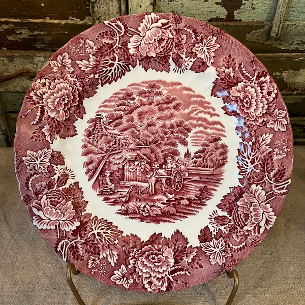 Red Transferware - Etsy