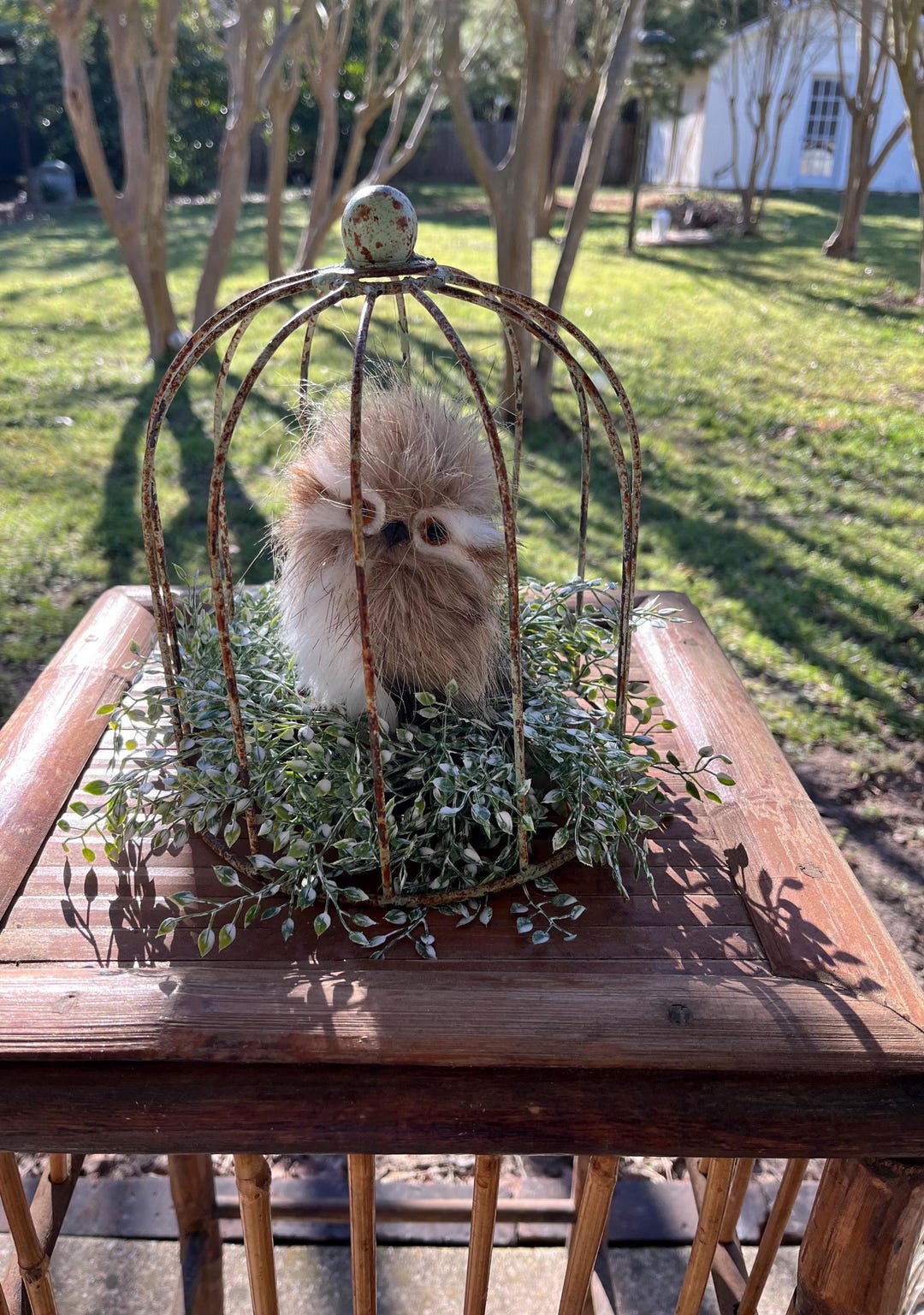Eight Inch Green Iron Cloche, Rusty Iron Cloche, Iron Cloche, Display ...
