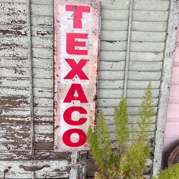 Vintage Texaco Sign - Etsy