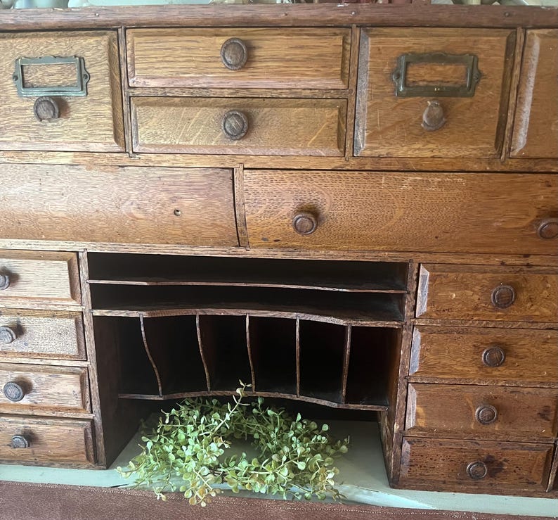 31 Vintage Oak Drawers and Cubbies, Pick up Locally - Etsy
