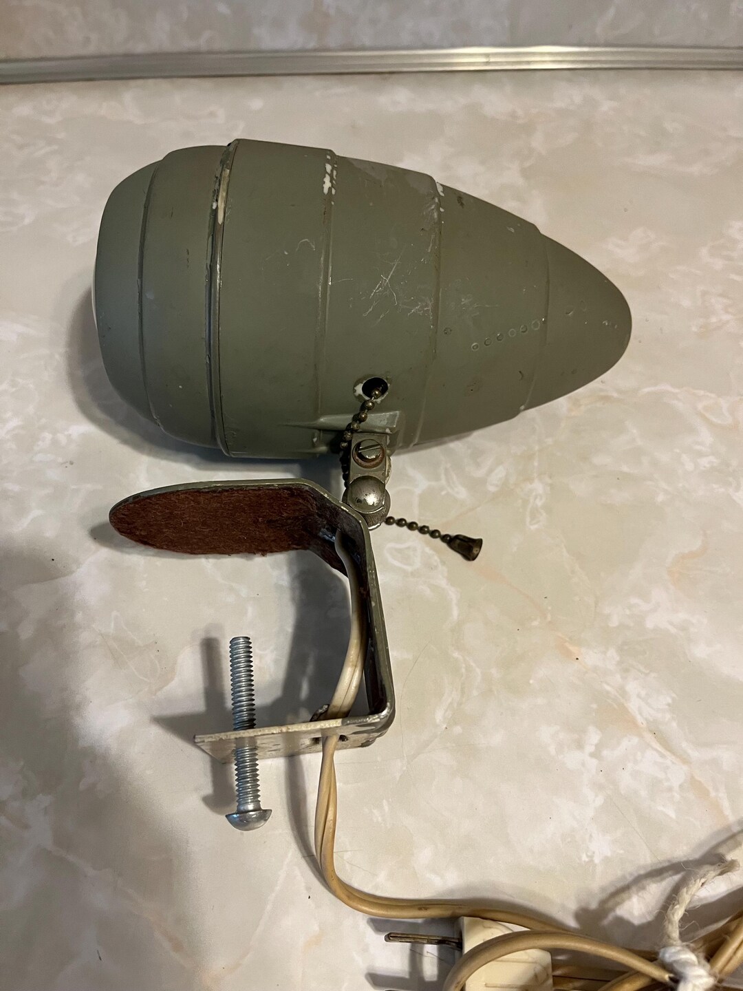 Bakelite Bullet Lamp, Vintage Desk Lamp, Bullet Shaped Lamp, Vintage ...