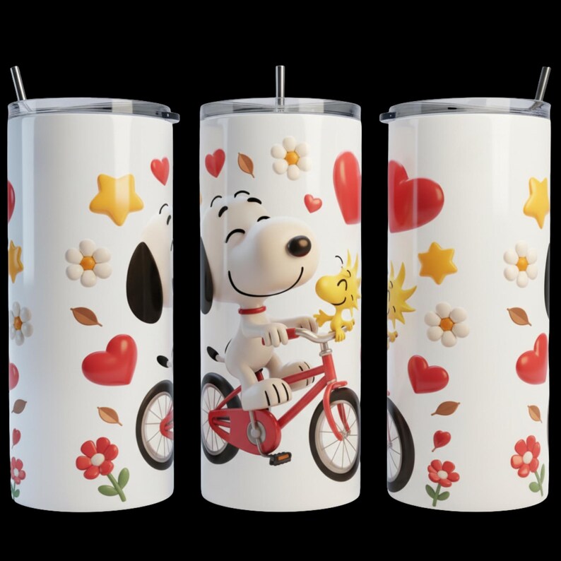 Snoopy Tumbler Wrap, Charlie Brown Peanuts, 20oz Sublimation (digital ...