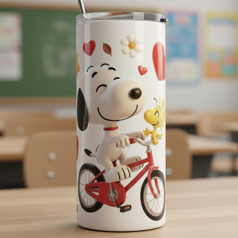 Snoopy Tumbler Wrap, Charlie Brown Peanuts, 20oz Sublimation (digital ...