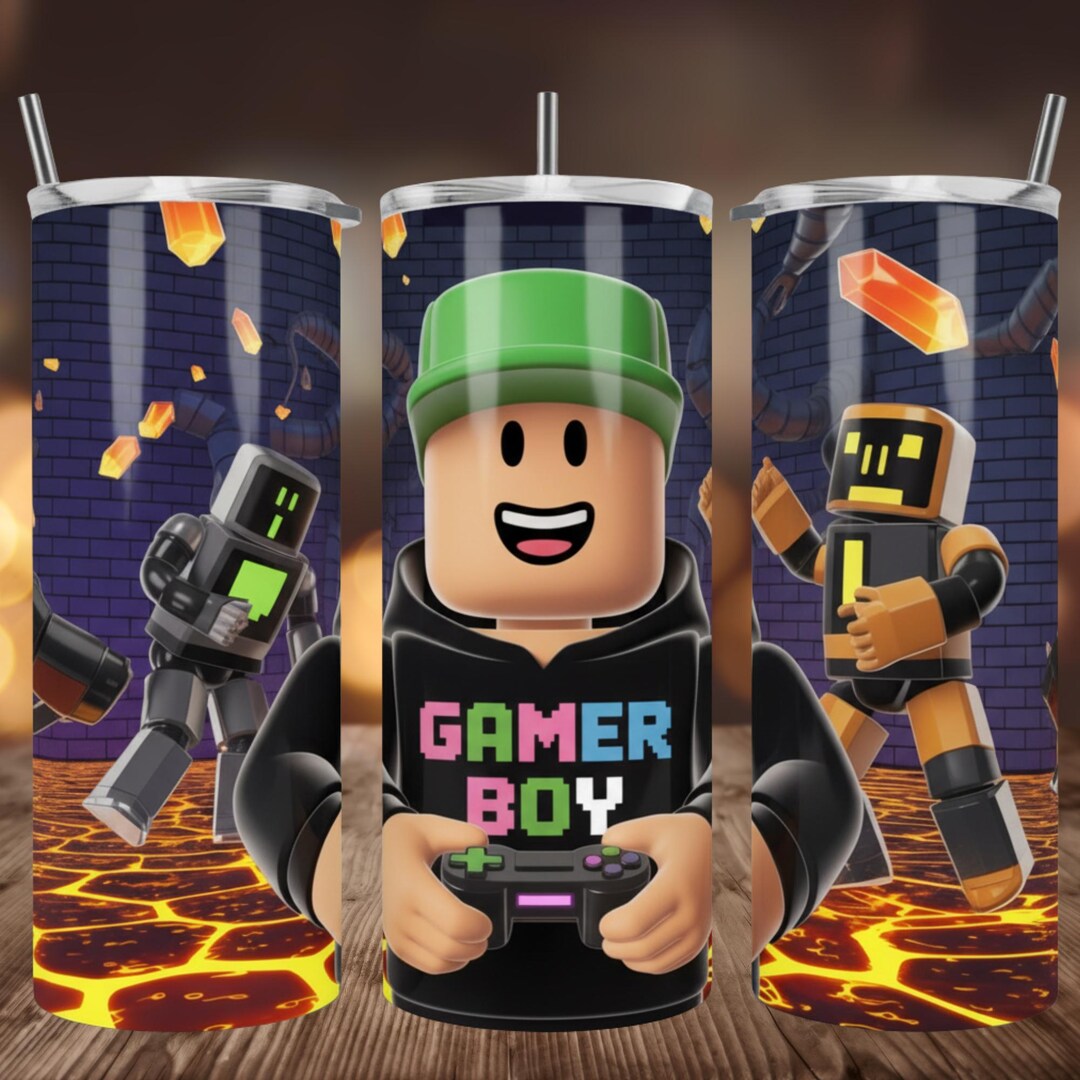 Gamer Tumbler Wraps, Gamer Boy Tumbler Wrap, Png, Seamless Tumbler Wrap ...