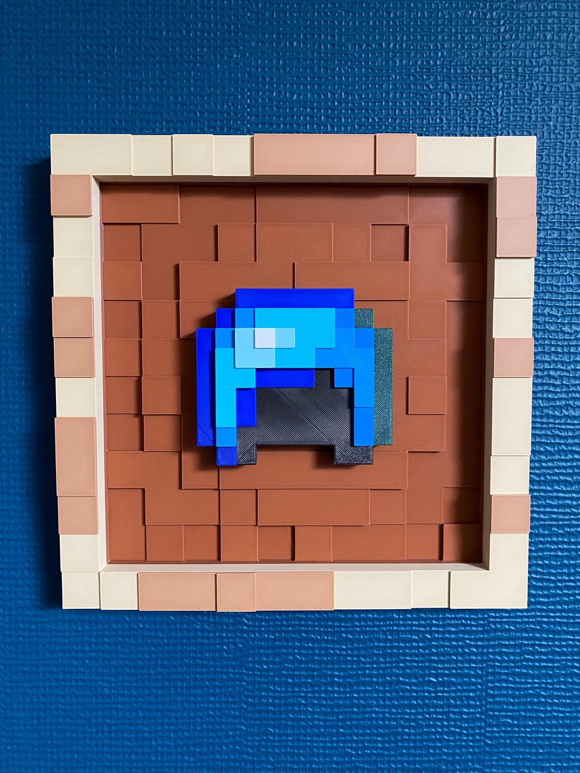 Magnetic Item Frame, Diamond Armor, Pixel Art, Gamer Gift, Decoration ...