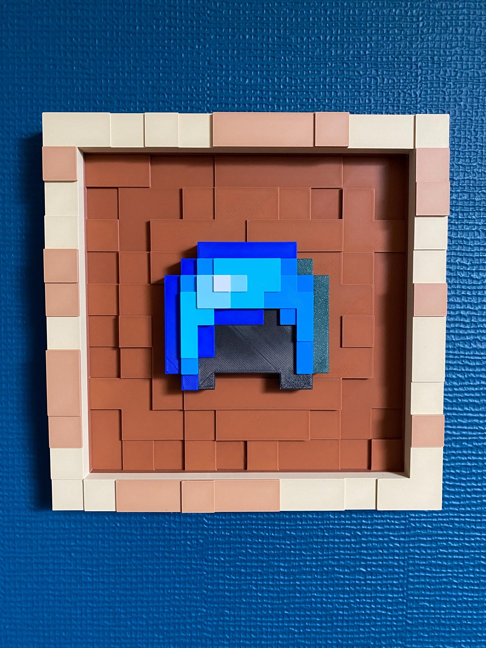 Magnetic Item Frame, Diamond Armor, Pixel Art, Gamer Gift, Decoration ...