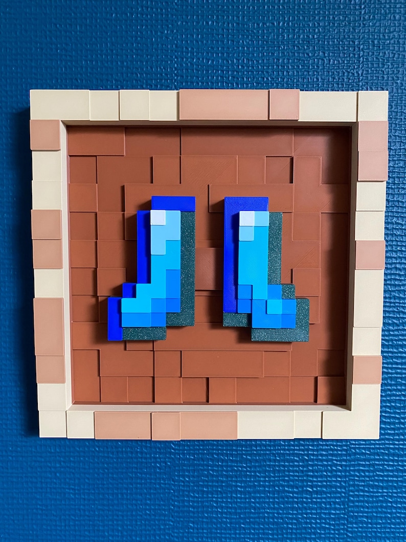 Magnetic Item Frame, Diamond Armor, Pixel Art, Gamer Gift, Decoration ...