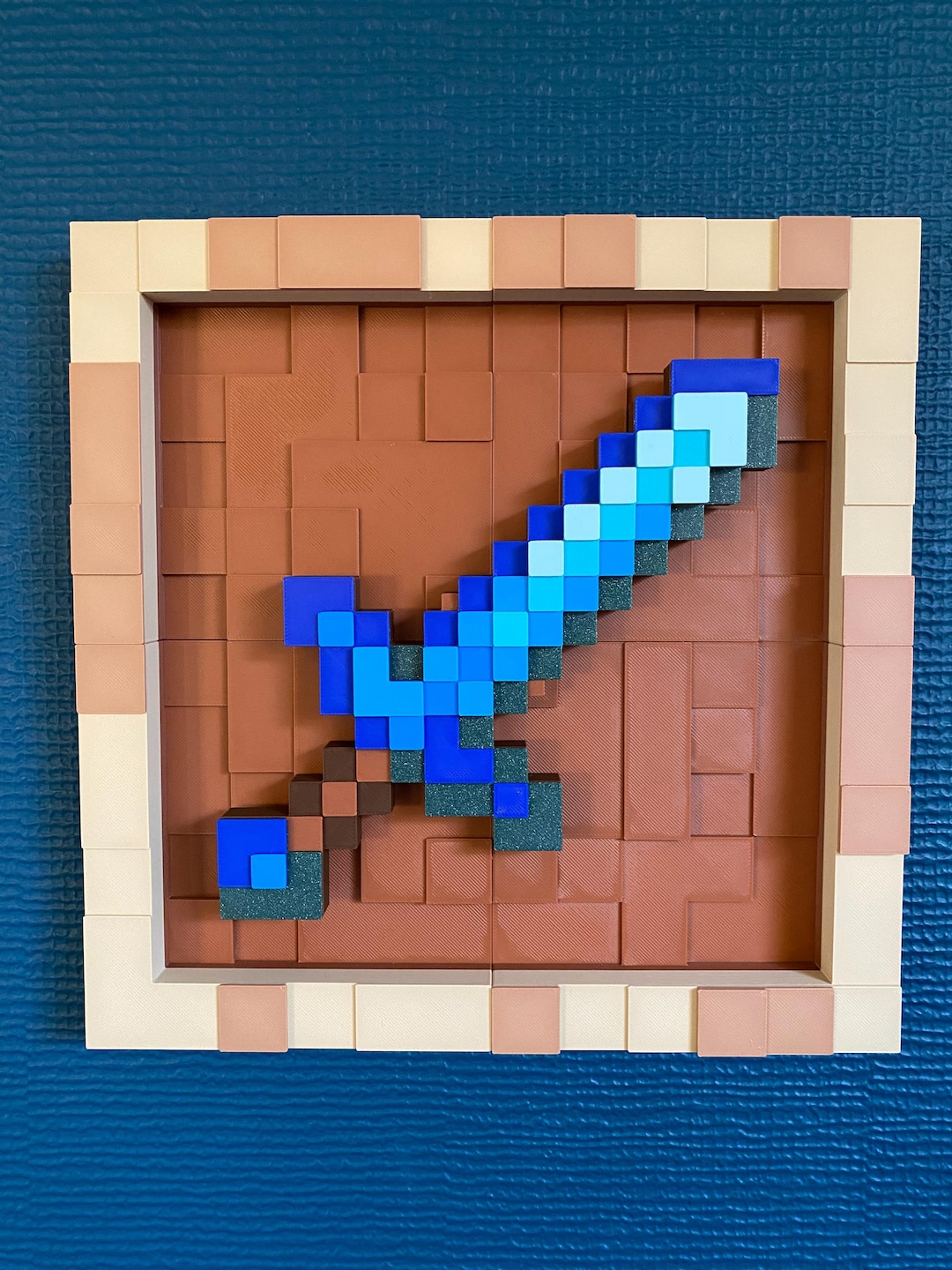 Magnetic Item Frame, Diamond Sword, Pixel Art, Gamer Gift, Decoration ...