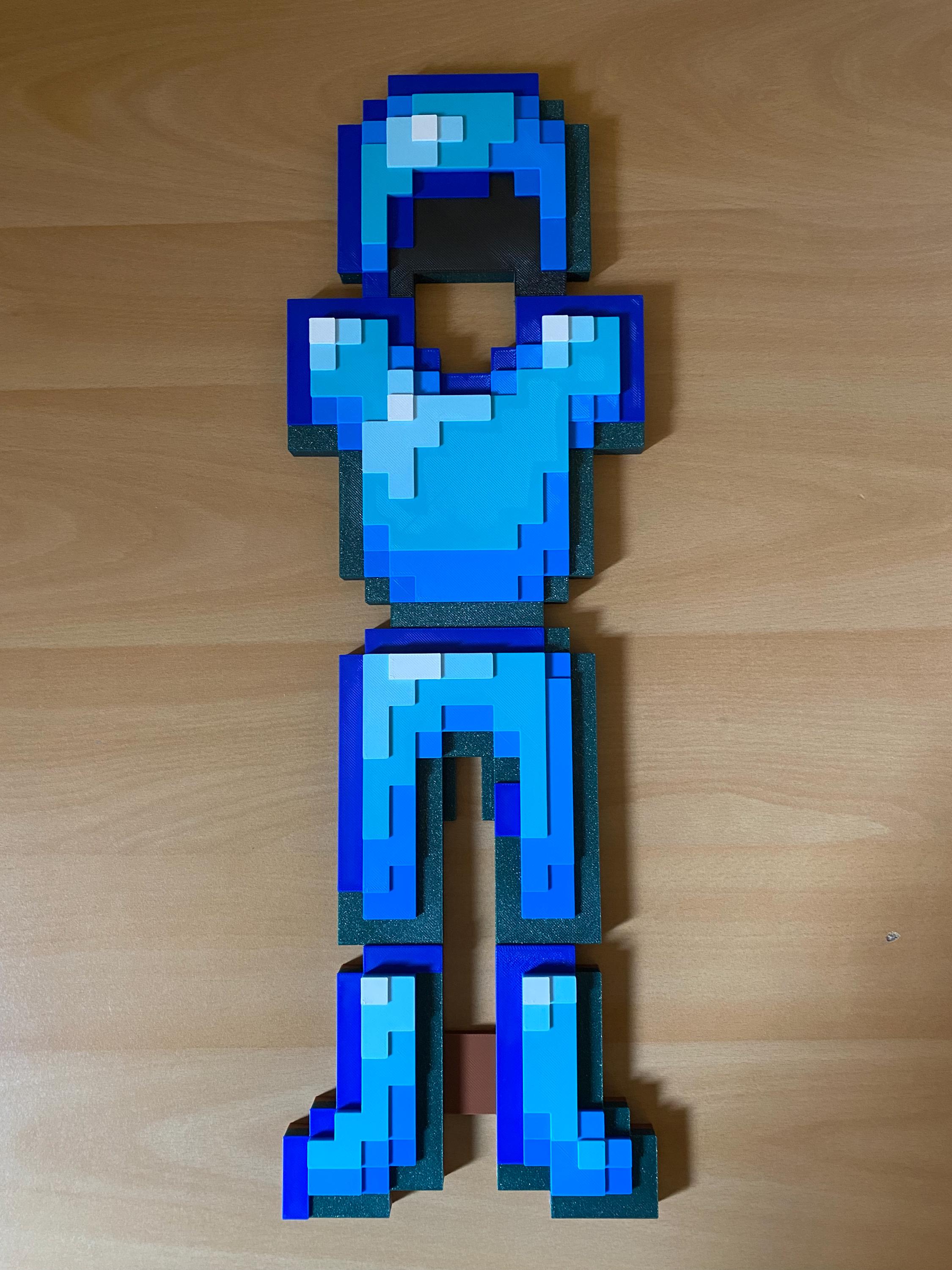Magnetic Item Frame, Diamond Armor, Pixel Art, Gamer Gift, Decoration ...