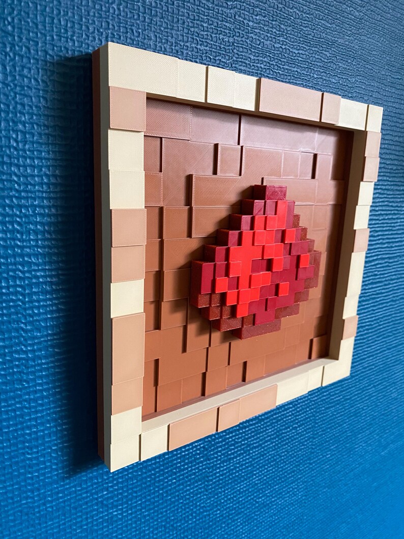 Magnetic Item Frame, Redstone, Pixel Art, Gamer Gift, Decoration ...