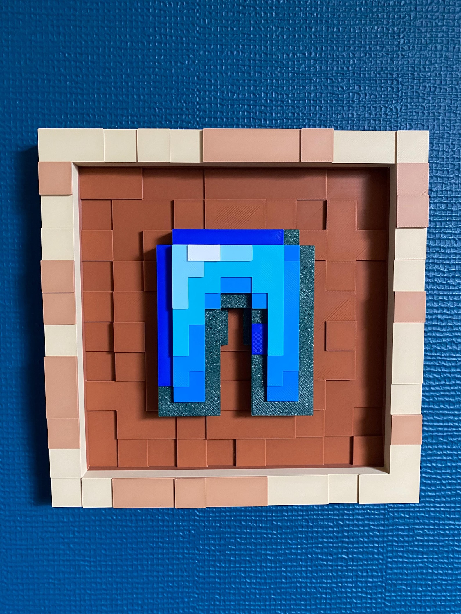 Magnetic Item Frame, Diamond Armor, Pixel Art, Gamer Gift, Decoration ...