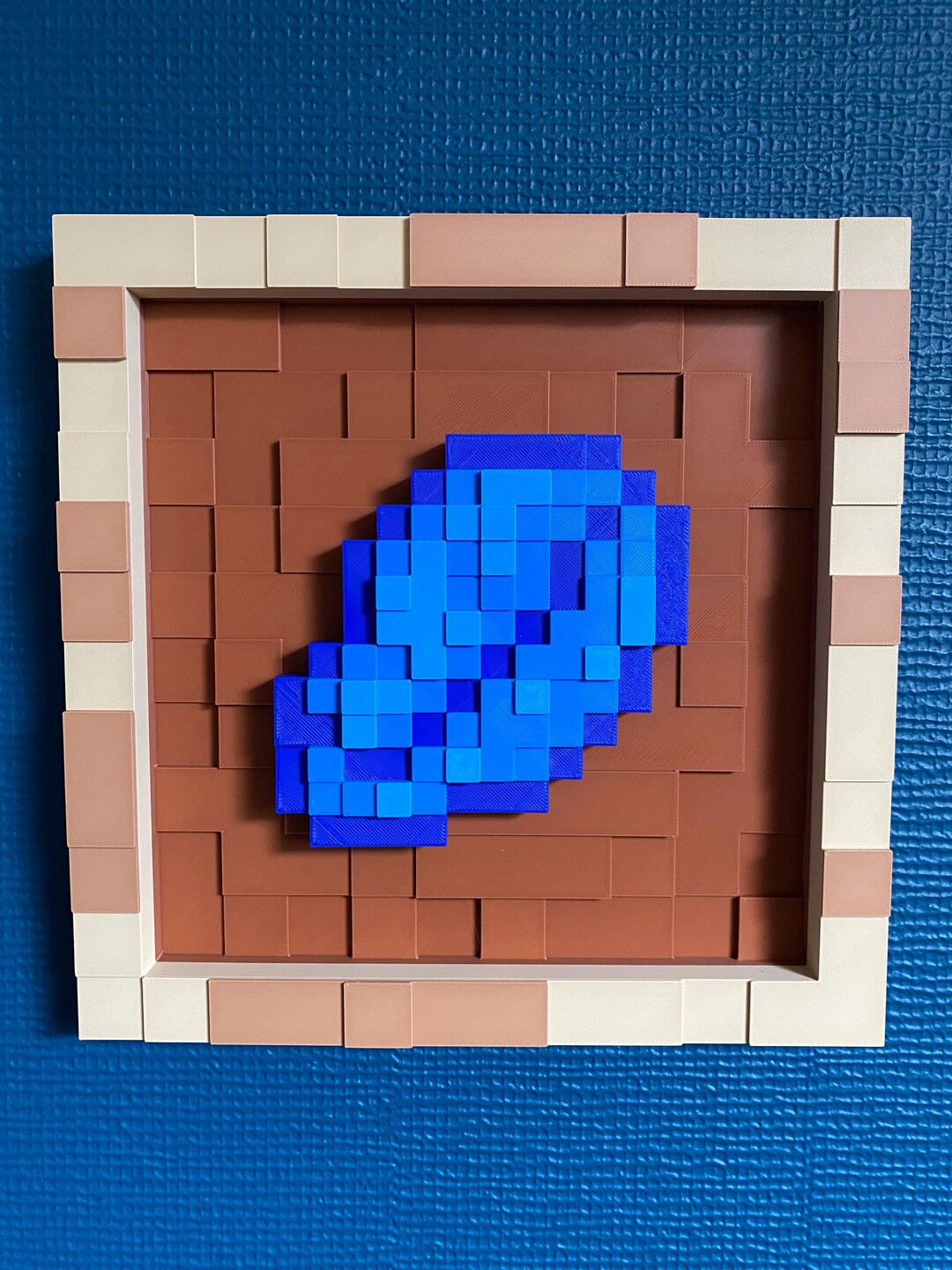 Magnetic Item Frame, Lapis Lazuli, Pixel Art, Gamer Gift, Decoration ...