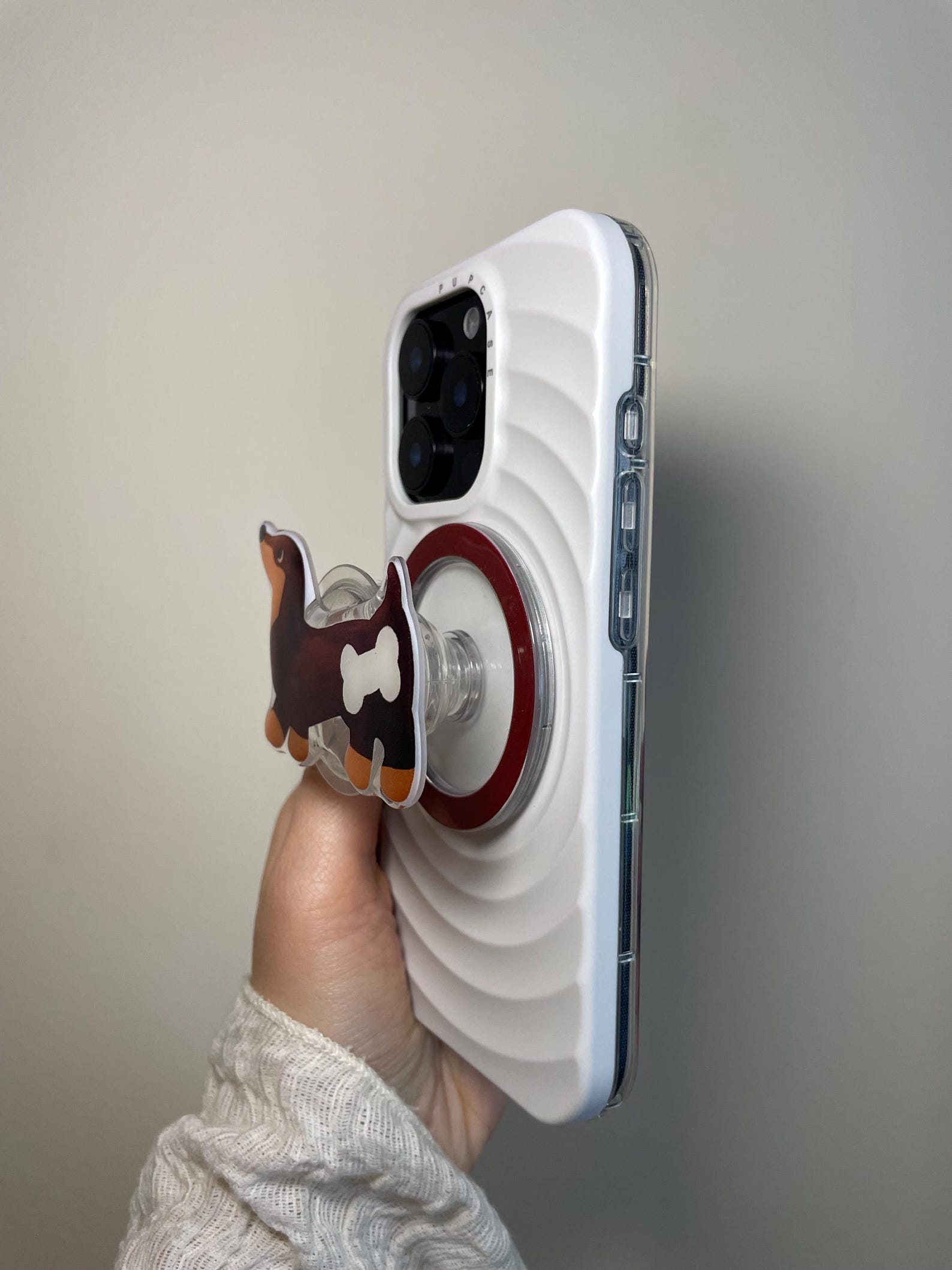 Cute Dachshund Magnetic Phone Grip and Stand | Puppy Phone Holder ...