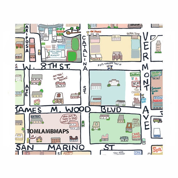 Los Angeles Koreatown Map Dash Route: Schedules, Stops & Maps