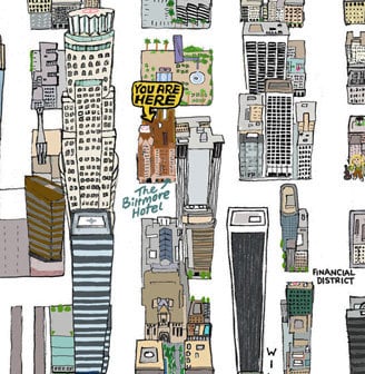 Downtown Los Angeles L.A. Hand-drawn Map Print California Art Home ...