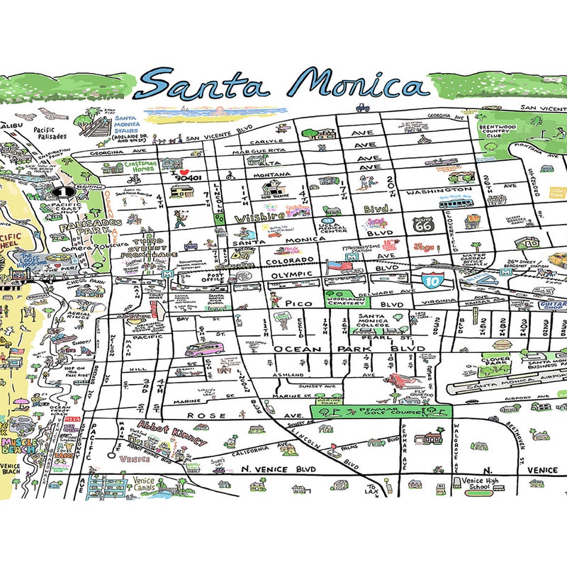 Venice Map - Etsy